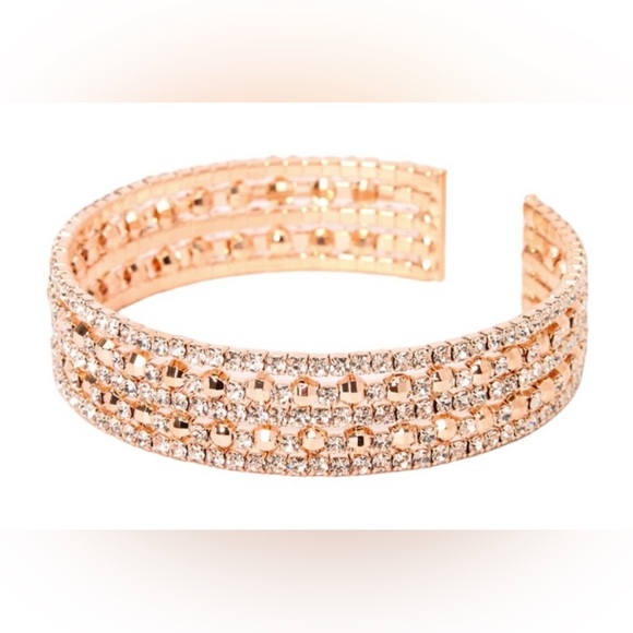 Icing | Jewelry | Icing Rose Gold Rhinestone Infinitydisco Cuffbracelet ...